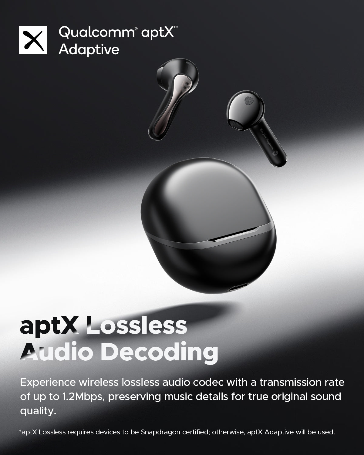 Air5 Semi-In-Ear aptX Adaptive Lossless Wireless Earbuds – SOUNDPEATS