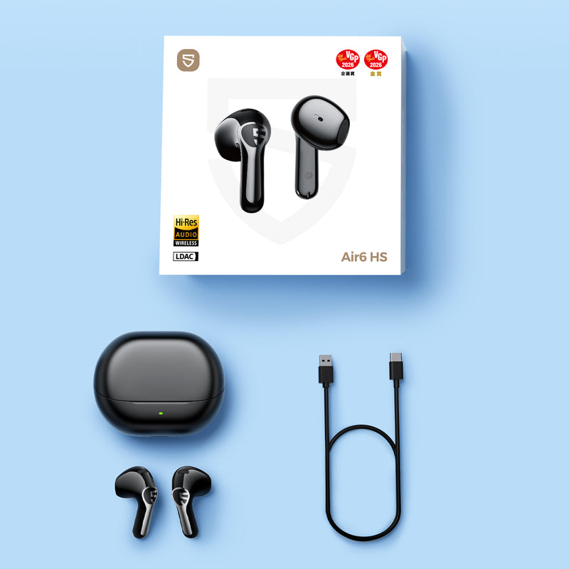 Air6 HS Semi-In-Ear Earbuds | Hi-Res LDAC, 13mm Driver, 45H Battery ...